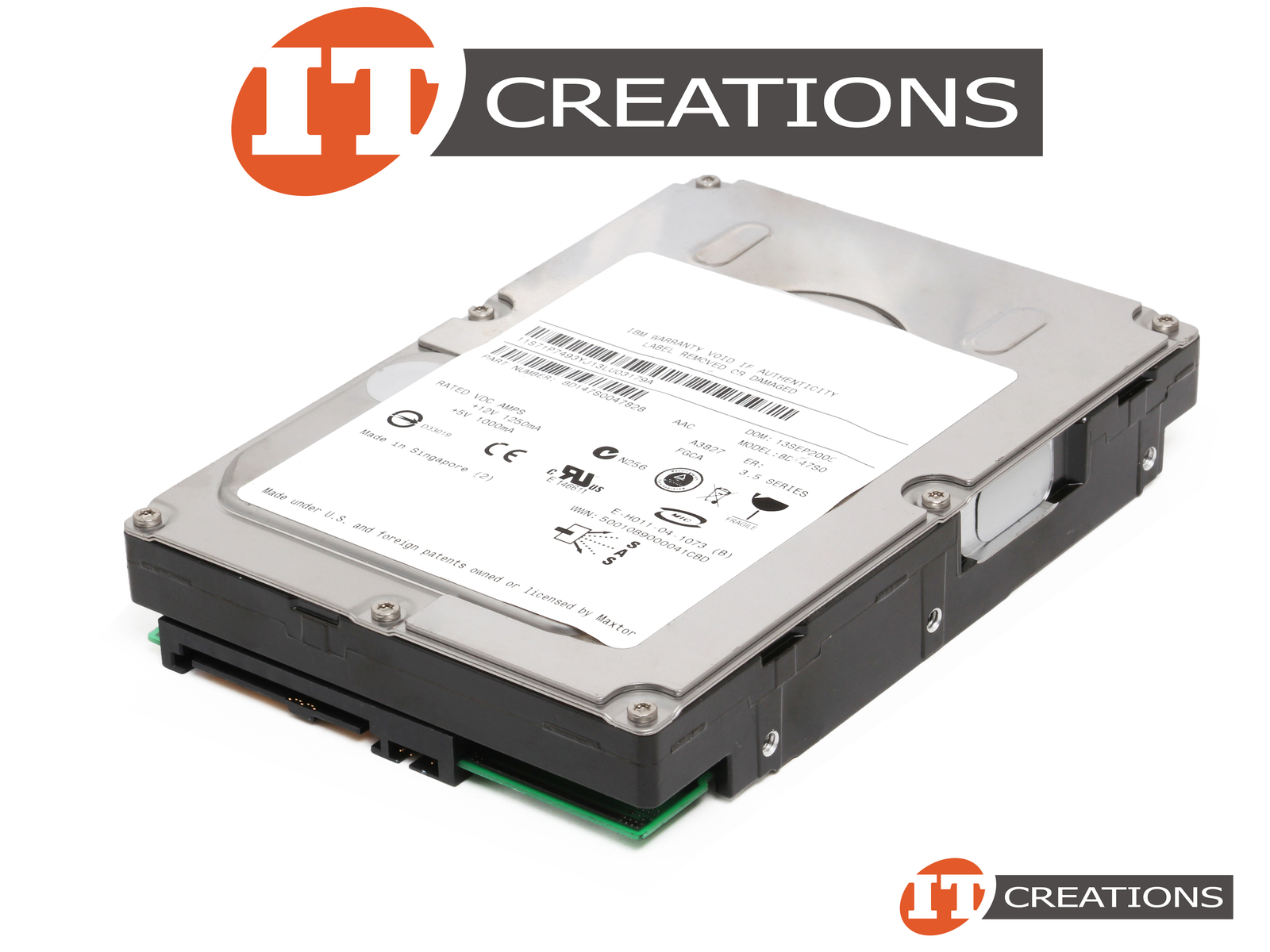 8D147S0-IBM - Refurbished - IBM / MAXTOR 147GB 10K RPM SAS 3.5 INCH ...