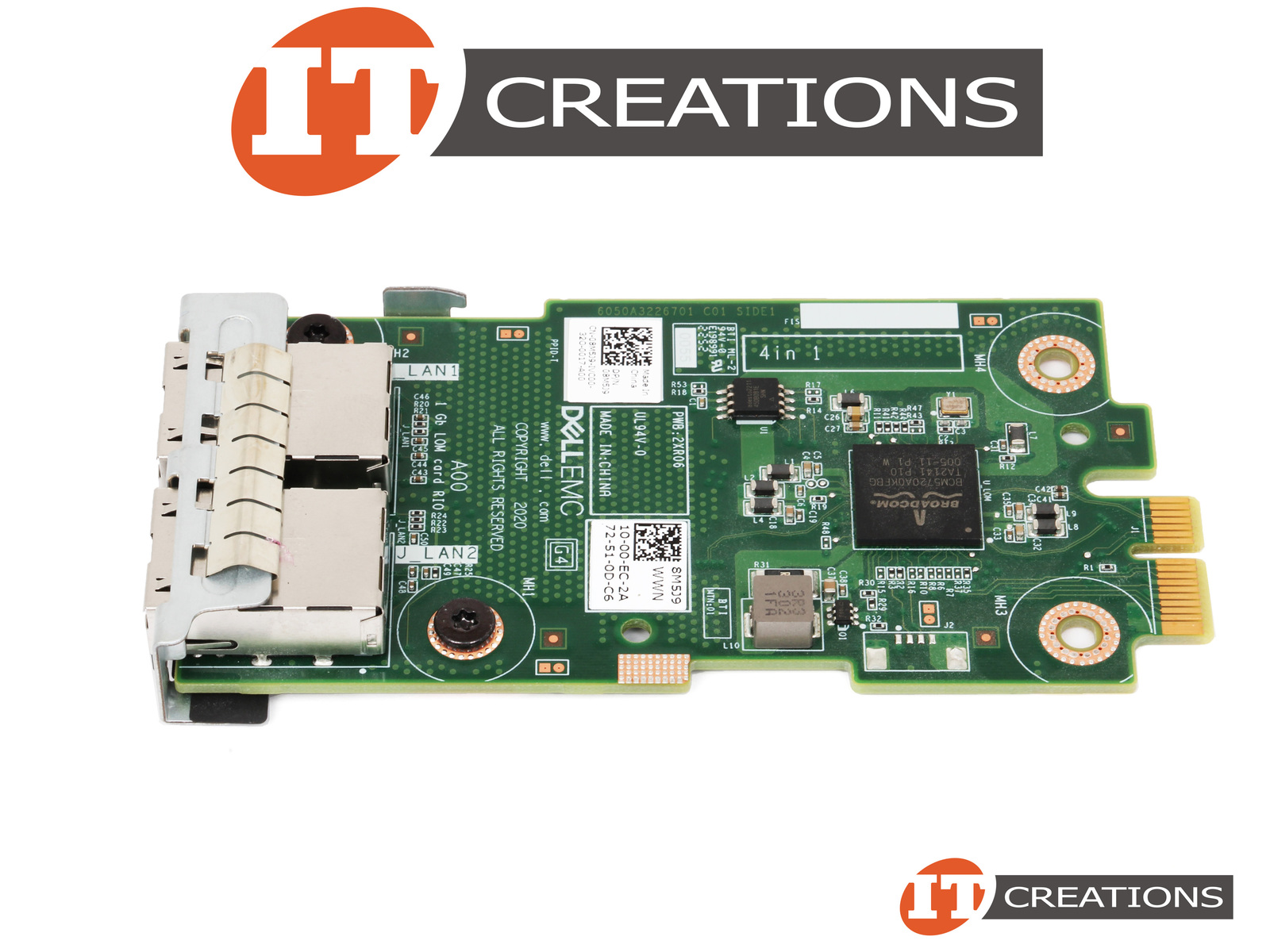 8M5J9 DELL 2X1GB LOM CARD FOR DELL EMC POWEREDGE R650 - BCM5720 LAN ON ...