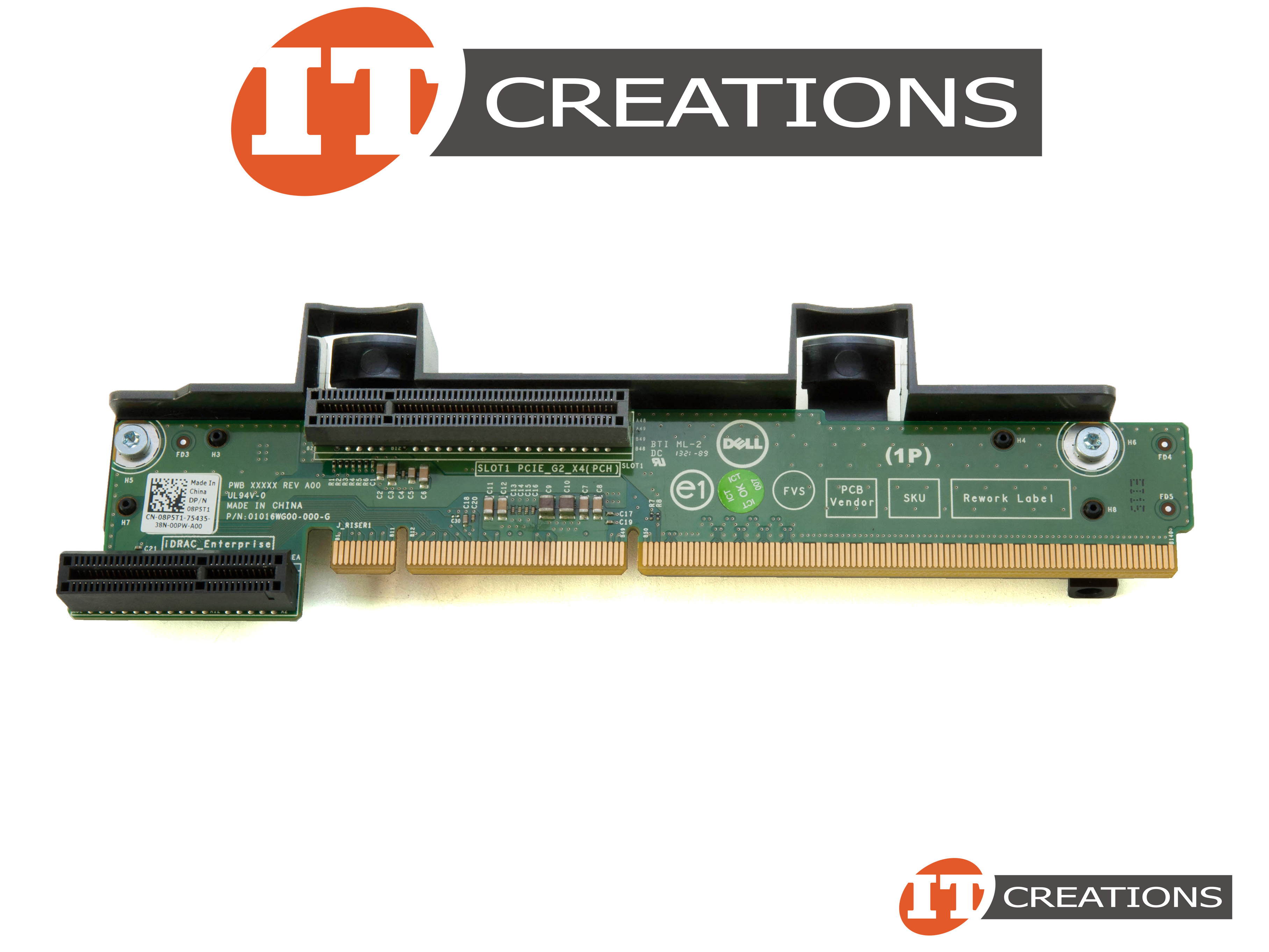 8P5T1 DELL RISER 1 BOARD FOR DELL POWEREDGE R520 - 1P SYSTEM RISER CARD ...