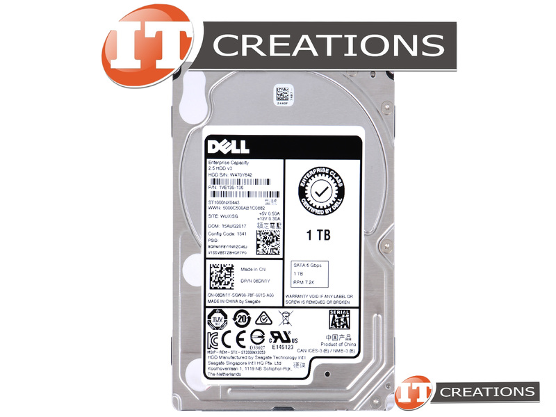 8DN1Y - Refurbished - DELL / SEAGATE 1TB 7.2K RPM SATA III 2.5 INCH ...