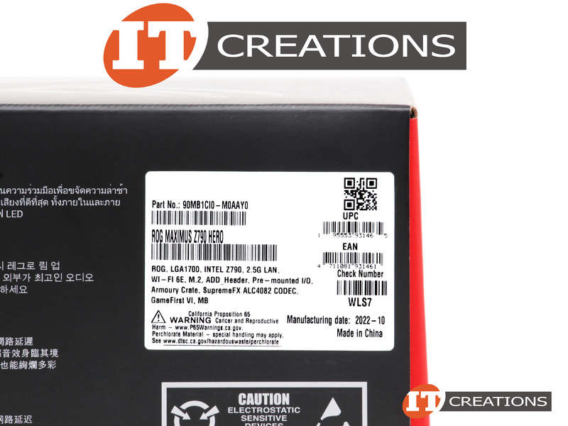 90MB1CI0-M0AAY0-RETAIL - Retail - ASUS ROG MAXIMUS Z790 HERO ...