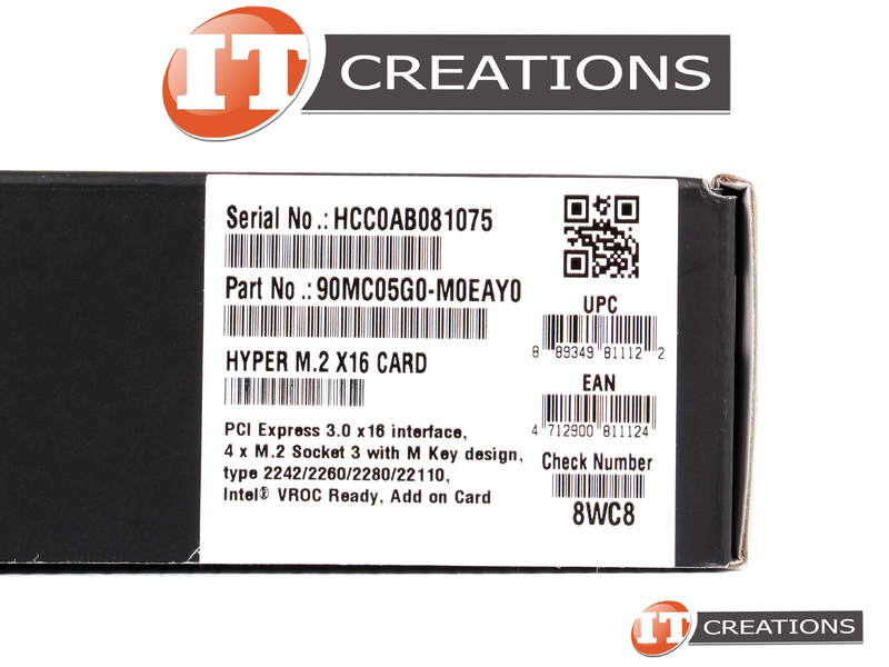 90MC05G0-M0EAY0-NEW - New - ASUS HYPER M.2 X16 PCIE EXPANSION CARD PCI ...
