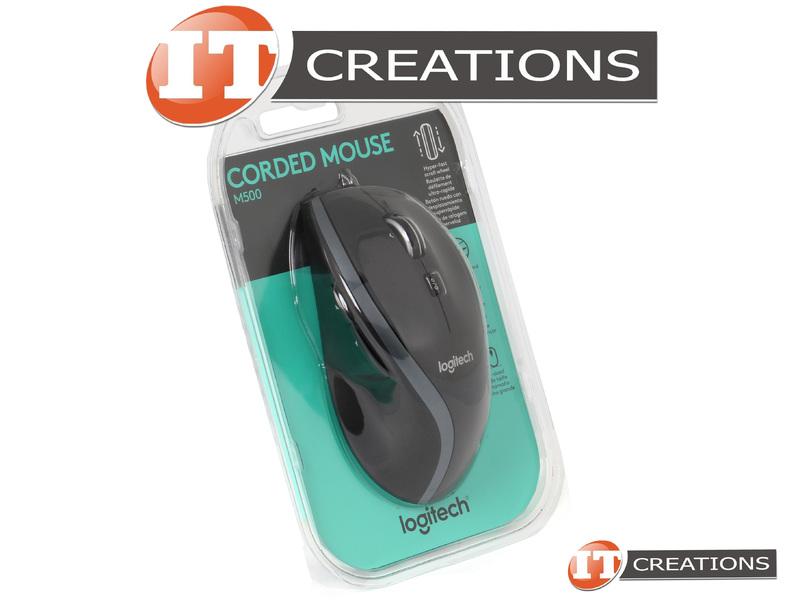 910-001204 - New - Logitech M500 USB Laser Corded Mouse With ...