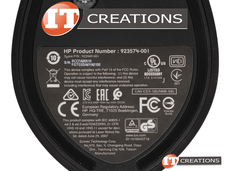 923574-001 - New - HP USB Premium Mouse ( Model HSA-S00im ) ( UPC ...