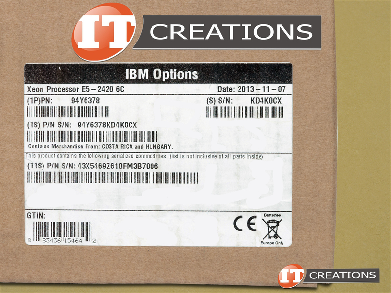 94Y6359-RETAIL - Refurbished - IBM CPU KIT INTEL XEON 6 CORE PROCESSOR ...