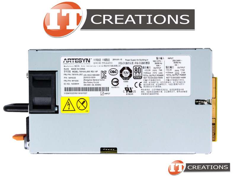94Y8293 IBM / ARTESYN POWER SUPPLY 1400W INPUT 100-240V 10-8A 50-60HZ ...
