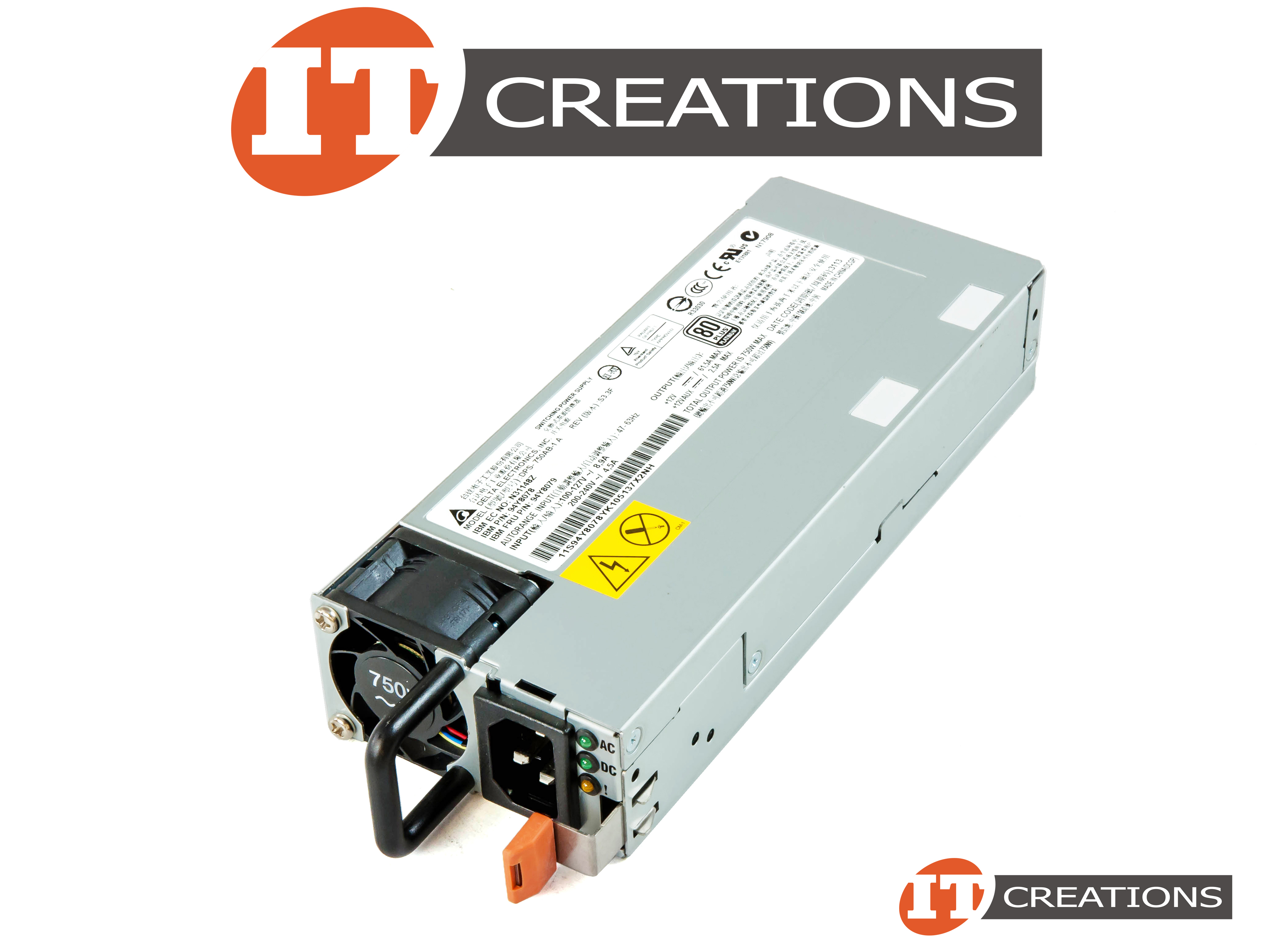 94Y8079 IBM / Delta Electronics Power Supply 750w 80 Plus Platinum HOT ...