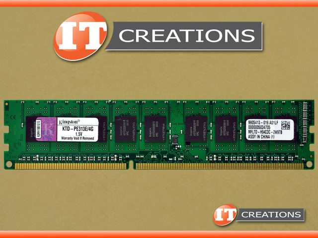 9905413-019.A01LF KINGSTON 4GB PC3-10600 DDR3-1333 UNBUFFERED ECC CL9 240 PIN 1.5V MEMORY MODULE ...