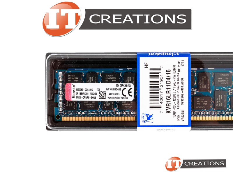 9932262-001.A00G-RETAIL - Retail - Kingston 16GB PC3L-12800r DDR3-1600 ...