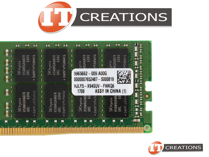 9965662-009.A00G Kingston 16GB PC4-19200 DDR4-2400t-R Registered ECC ...