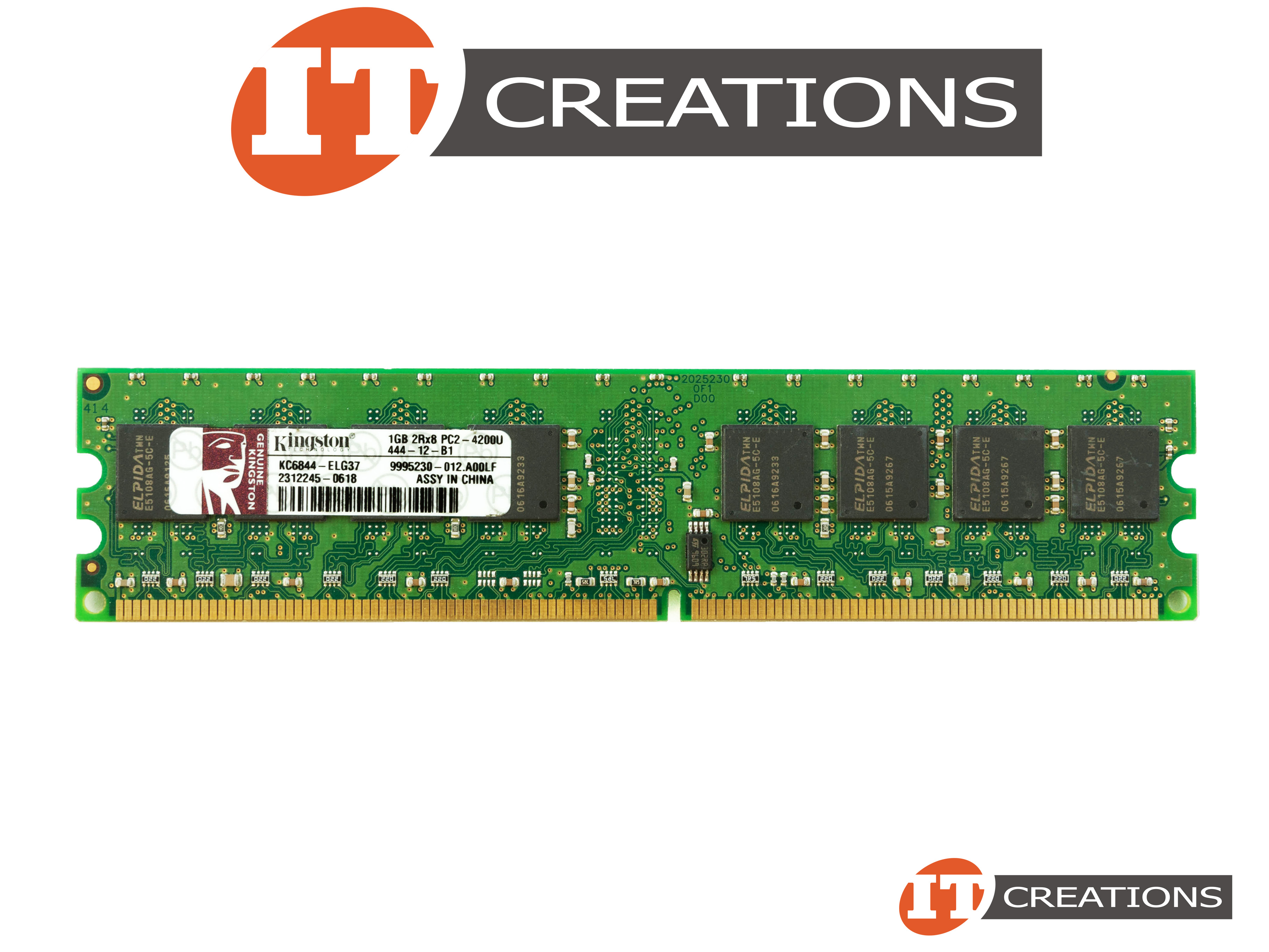 9995230-012.A00LF KINGSTON 1GB PC2-4200U DDR2-533 UNBUFFERED NON ECC 2RX8 MEMORY MODULE