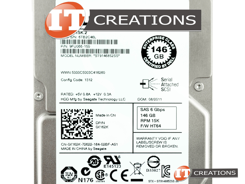 9FU066-150-DELL - Used - DELL / SEAGATE 146GB 15K RPM SAS 2.5 INCH SMALL FORM FACTOR SFF ...