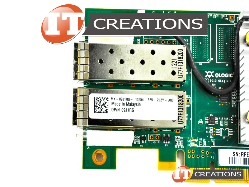9J1RG-HIGH P DELL / QLOGIC QLE2662 SERIES 16GB/S FIBRE CHANNEL PCI-E X8 ( 2 ) DUAL TRANSCEIVER ...