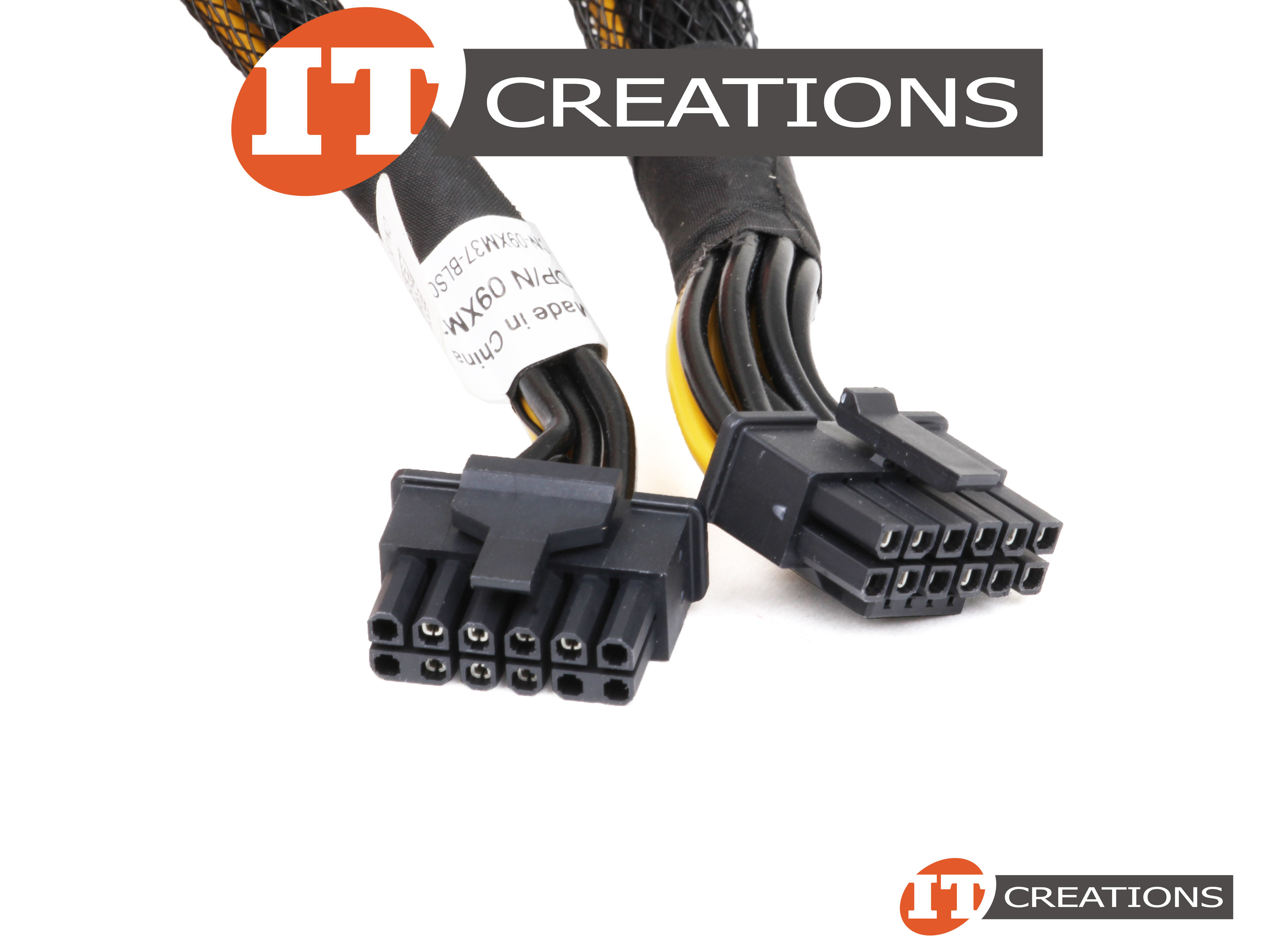 9XM37 DELL 16 PIN PCI-E GPU Power Cable 16P ( 12p+4p ) PWR CBL