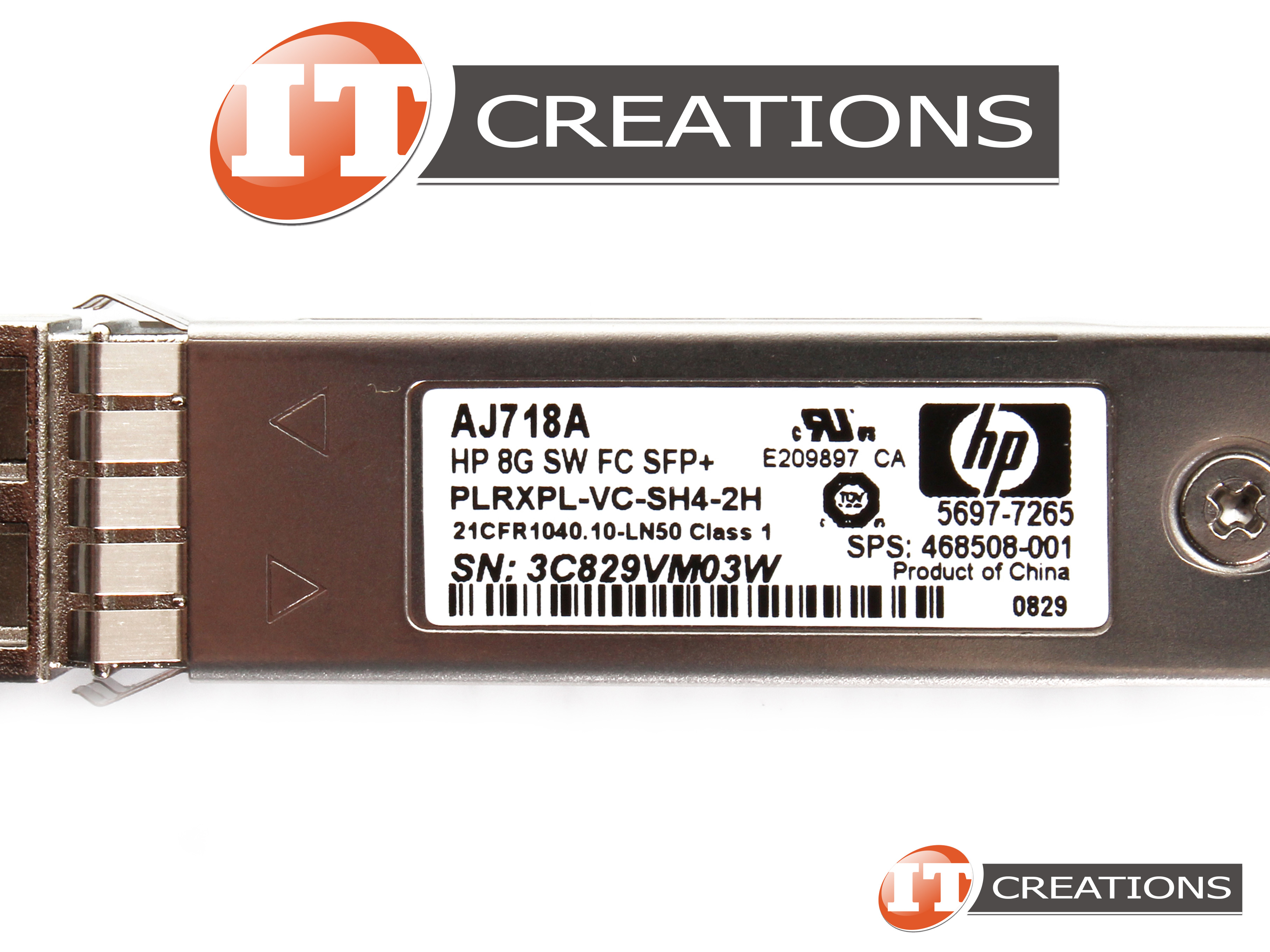 AFBR-57D7APZ-HP4-HP HP / HPE 8GB 850NM SW FC LC SFP+ TRANSCEIVER ...