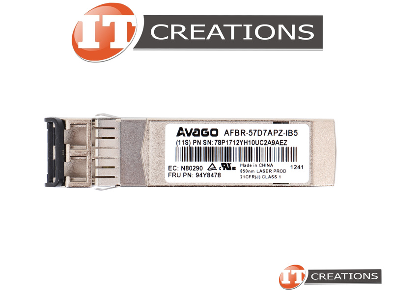 AFBR-57D7APZ-IB5-IBM IBM / AVAGO 8GB SFP SW 850NM SMALL FORM FACTOR PLUGGABLE TRANSCEIVER ...