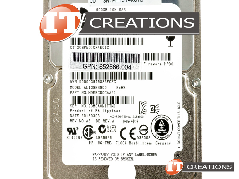 AL13SEB900-HP - Refurbished - HP / TOSHIBA 900GB 10K RPM SAS 2.5 INCH ...
