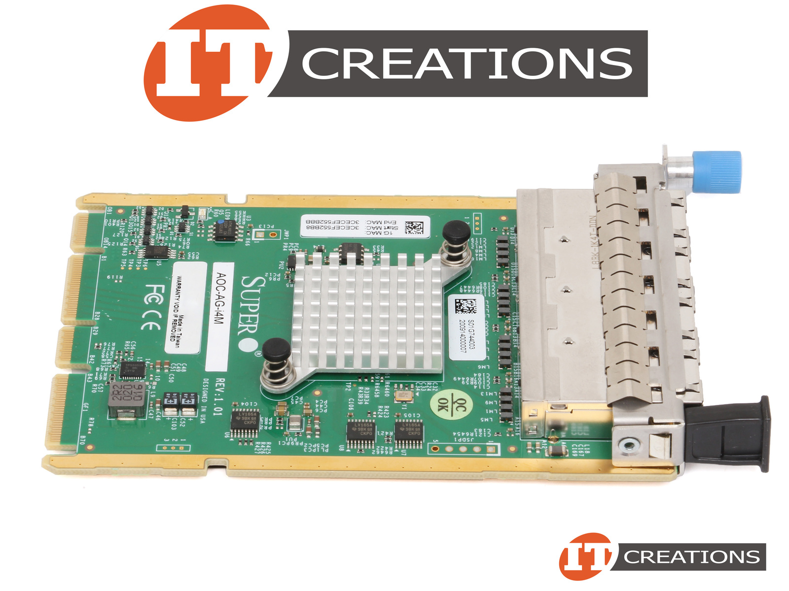 AOC-AG-I4M SUPERMICRO 1GBE QUAD PORT ADVANCED I/O MODULE - INTEL I350 ...