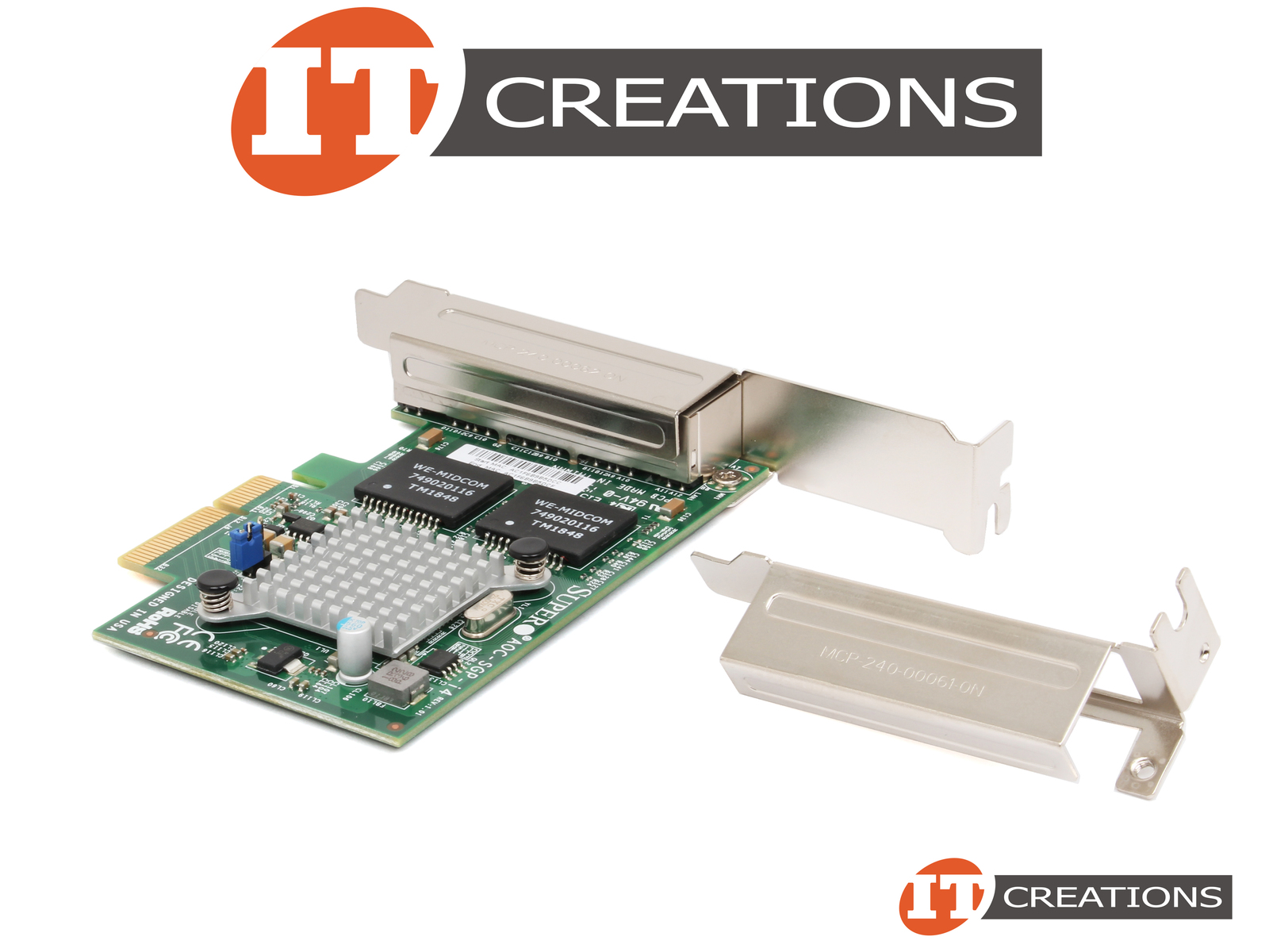 AOC-SGP-I4-NEW - New - SUPERMICRO / INTEL I350-AM4 AOC 1GBASE-T QUAD ...