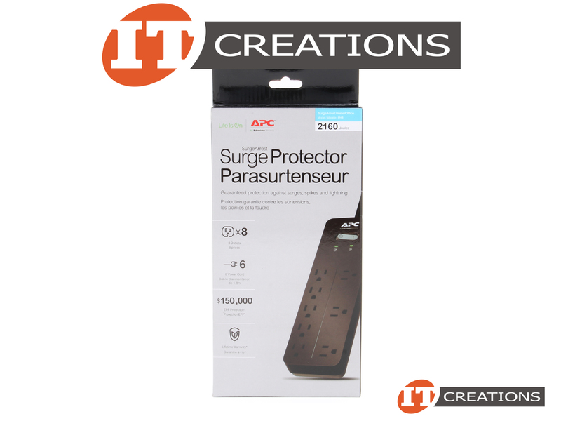 APC PH8-NEW - New - APC HOME OFFICE SURGEARREST 8 OUTLET 120V - 6FT ...