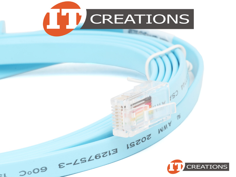 ASCBL-00002-LBLUE LIGHT BLUE SERIAL PORT TO RJ45 CABLE - 9 PIN ( DB9 ...