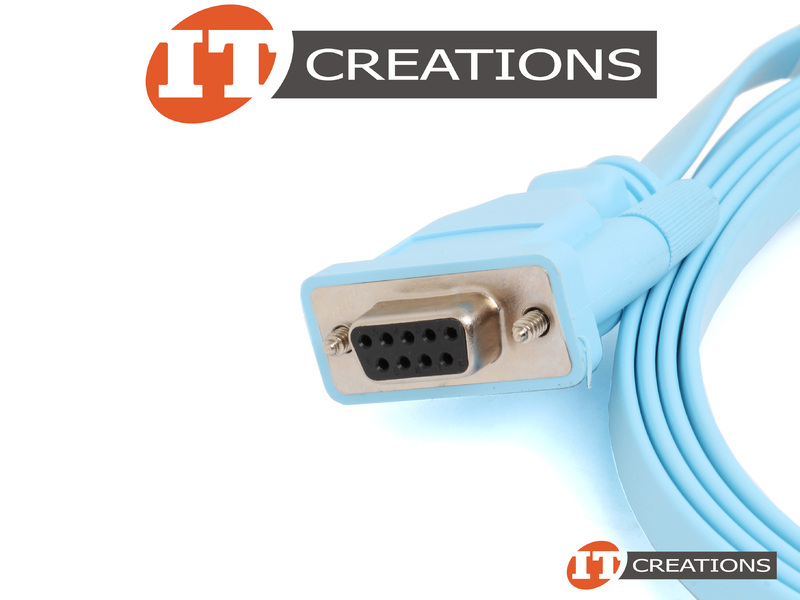 ASCBL-00002-LBLUE LIGHT BLUE SERIAL PORT TO RJ45 CABLE - 9 PIN ( DB9 ...