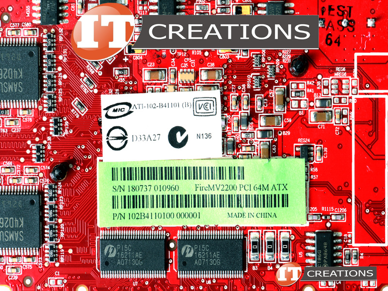 ATI-102-B41101-LOW P - Used - AMD ATI FIREMV 2200 GPU 64MB PCI ( 1 ...