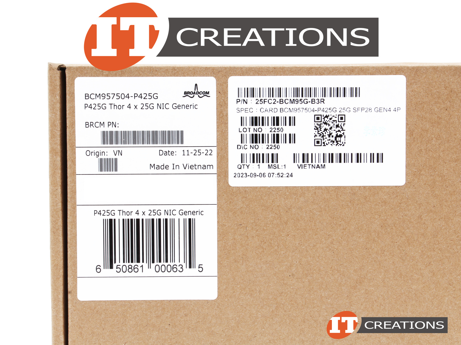 BCM957504-P425G-NEW - New - BROADCOM P425G NIC 25GBE QUAD PORT SFP28 ...