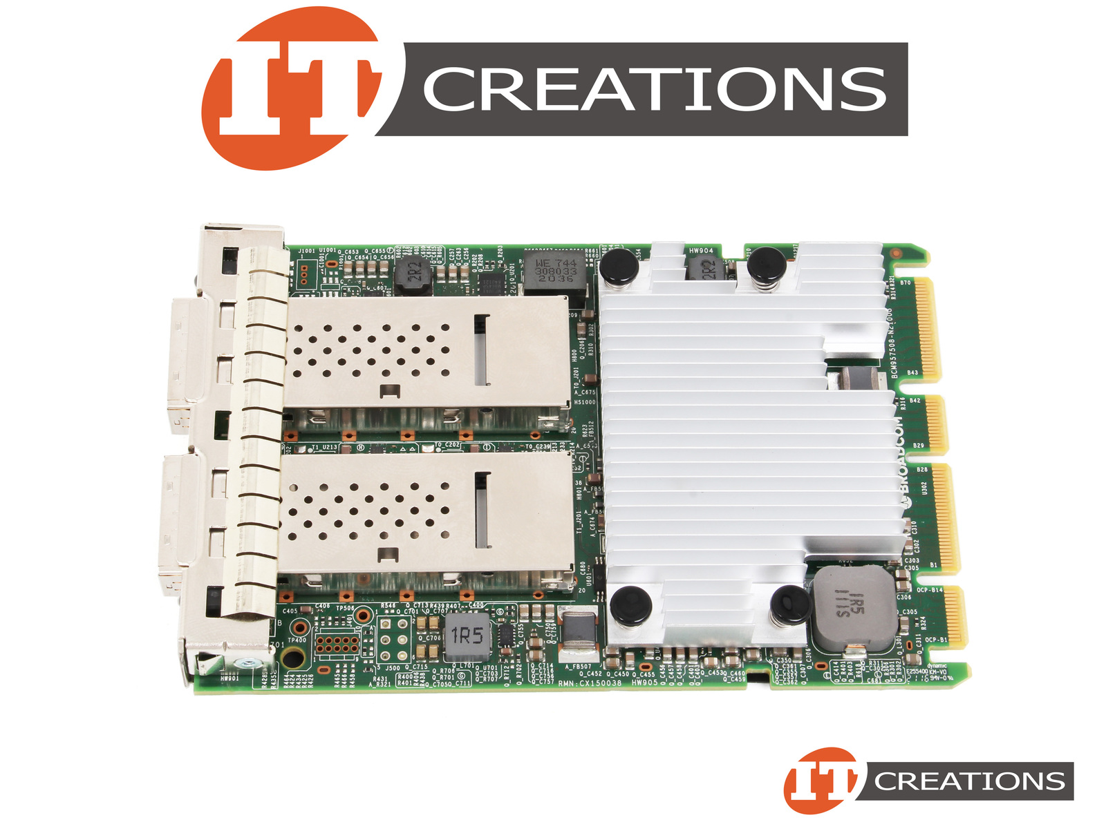 BCM957508-N2100G BROADCOM 57508 OCP 3.0 MEZZ 100GBE DUAL PORT QSFP56 ...