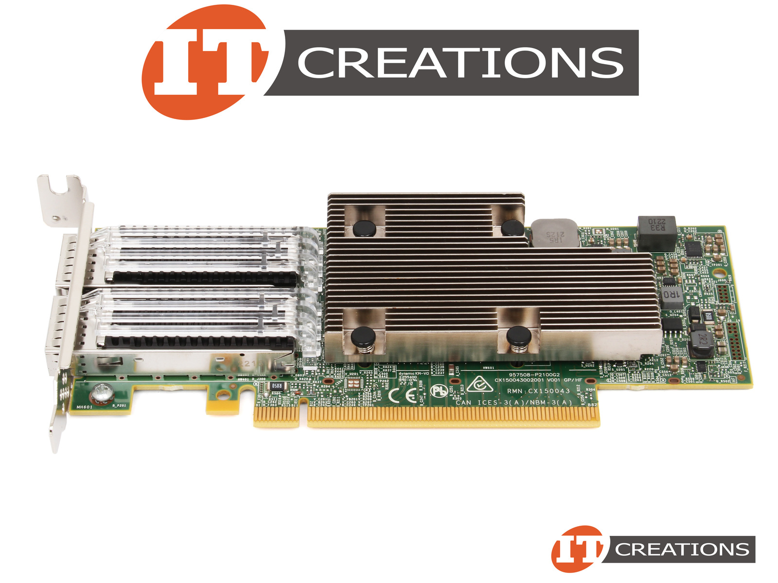 BCM957508-P2100DLP-DELL-LOW P DELL / BROADCOM 57508 NIC 100GBE DUAL ...