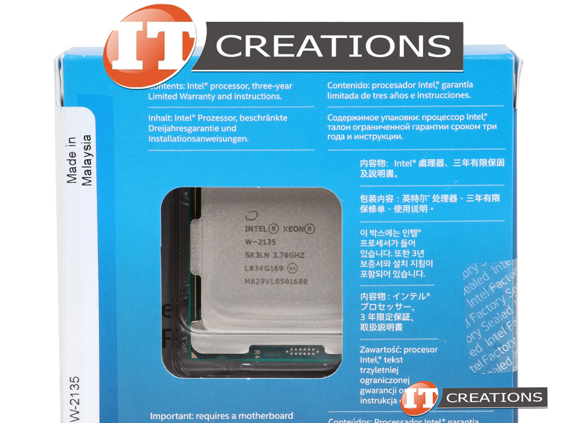 BX80673W2135 - Retail - INTEL XEON 6 CORE PROCESSOR W-2135 3.70GHZ 8 ...