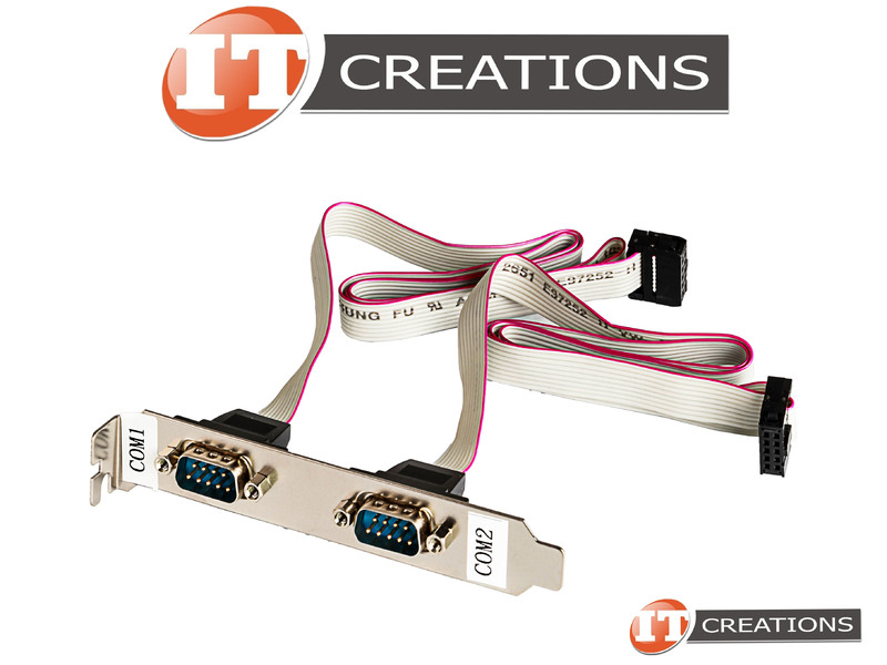 CBL-CDAT-0602 DUAL SERIAL PORT ASSEMBLY WITH FULL HEIGHT / HIGH PROFILE ...