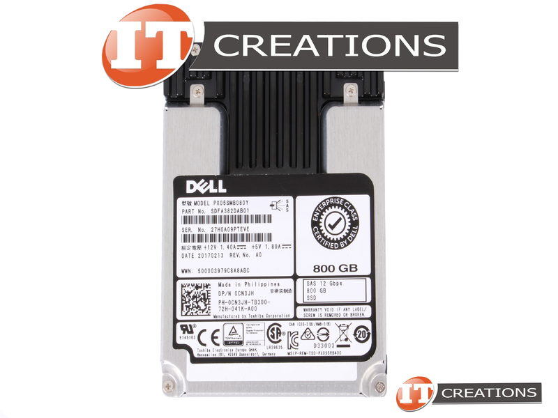 CN3JH - New Other - DELL / TOSHIBA 800GB MLC SAS III 2.5 INCH SMALL ...