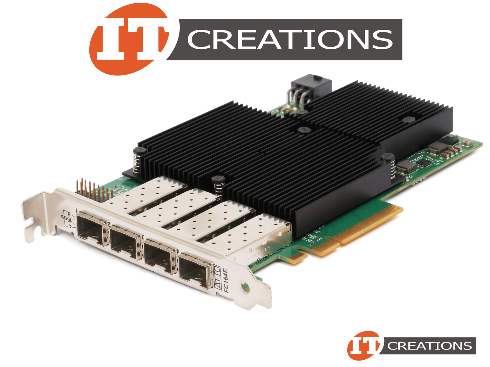 CTFC-164E-HIGH P ATTO CELERITY FC-164E 16GB QUAD CHANNEL FC HBA PCI-E 3 ...