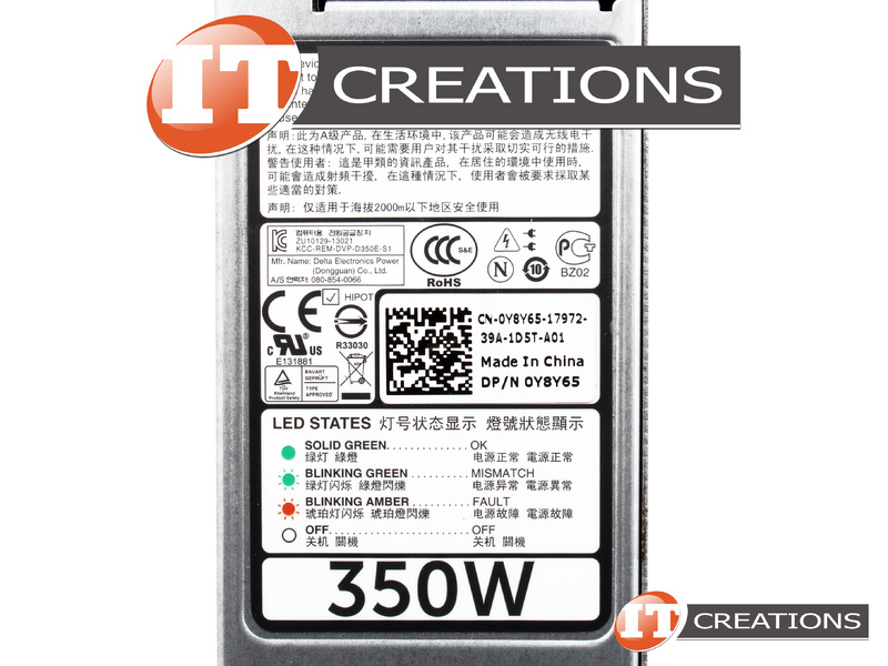 D350E-S1-DELL DELL POWER SUPPLY 350W INPUT 100-240V 50-60HZ 4.8-2.4A 80 ...