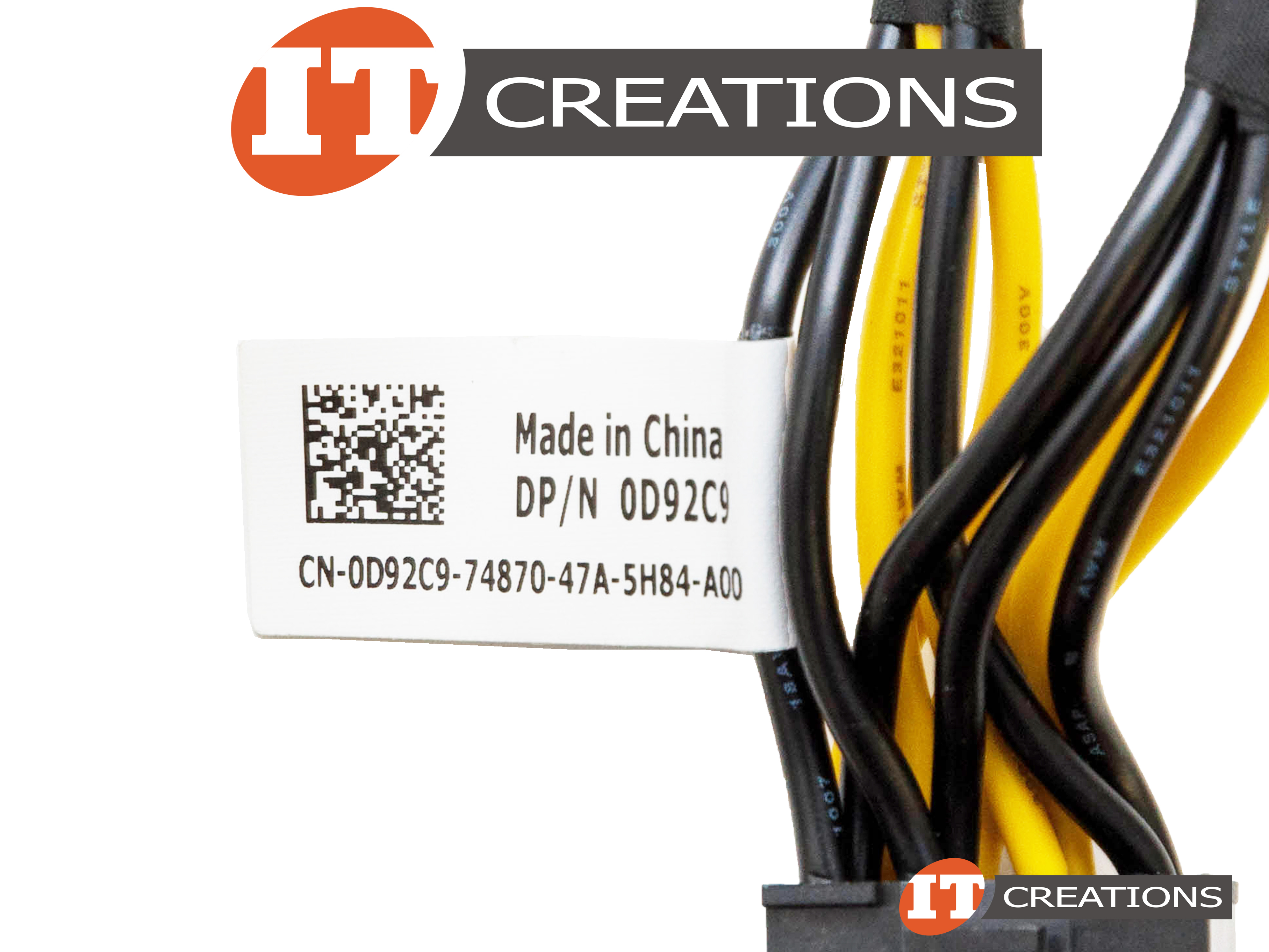 D92C9 DELL POWER CABLE FOR DELL PRECISION T3600 / T3610 / T5610 / TOWER ...