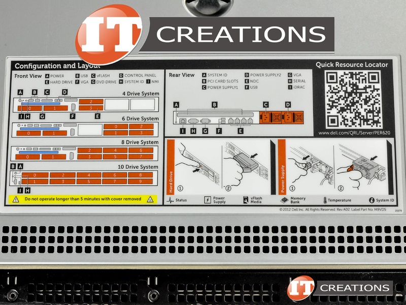 DELL R620 4 BAY PCIE 2 SLOT - Used - DELL POWEREDGE R620 4 BAY PCI-E 2 ...