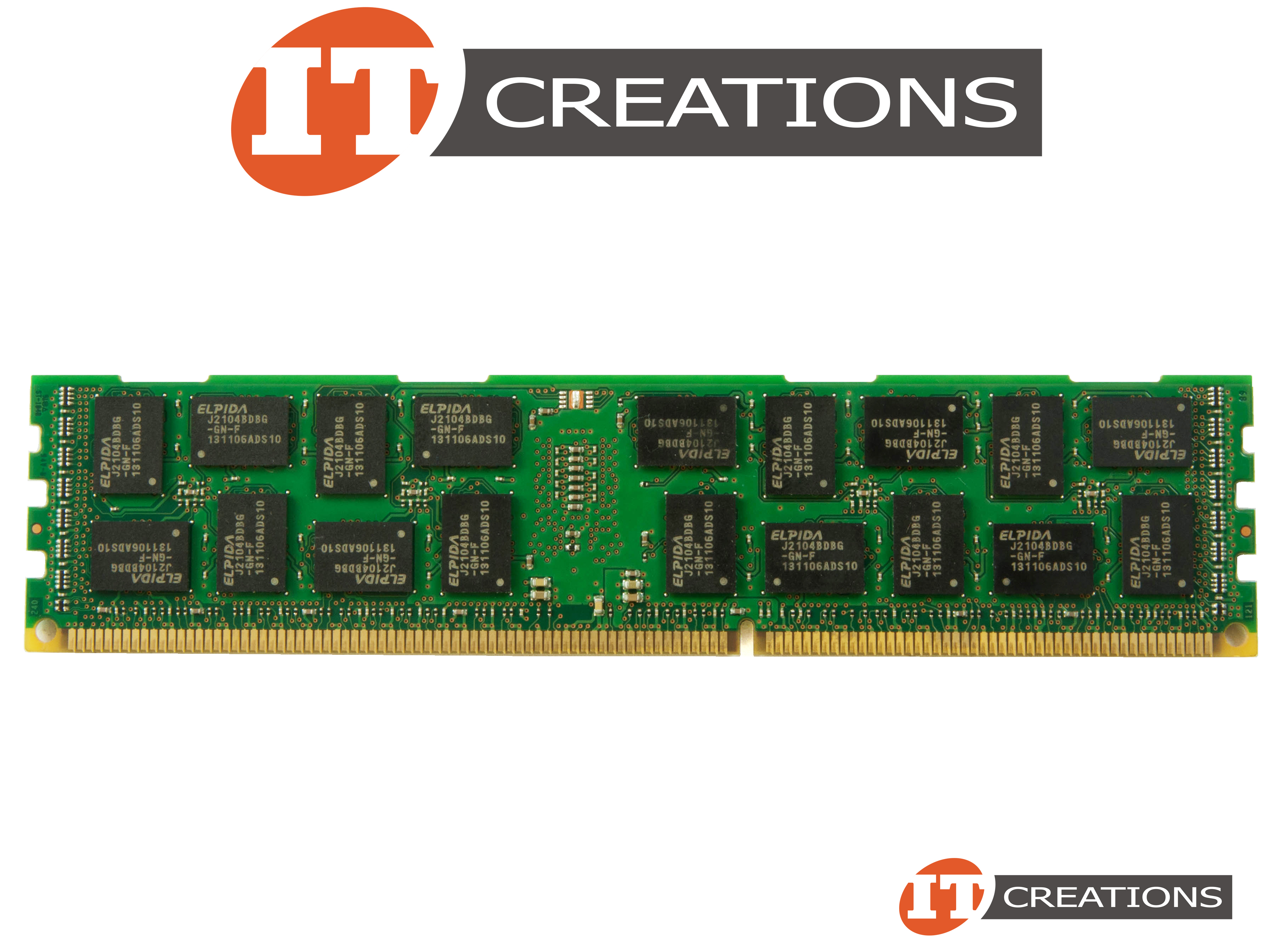 EBJ81RF4BDWD-GN-F HP / ELPIDA 8GB PC3-12800R DDR3-1600 REGISTERED ECC 2RX4 CL11 240 PIN MEMORY ...