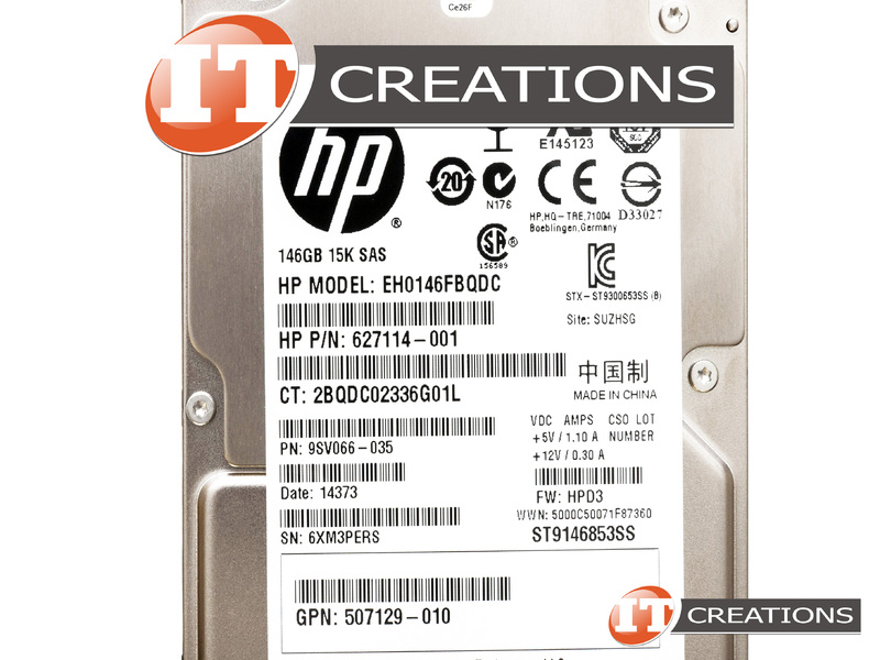 EH0146FBQDC - Used - HP / SEAGATE 146GB 15K RPM SAS 2.5 INCH SMALL FORM FACTOR SFF ENTERPRISE ...