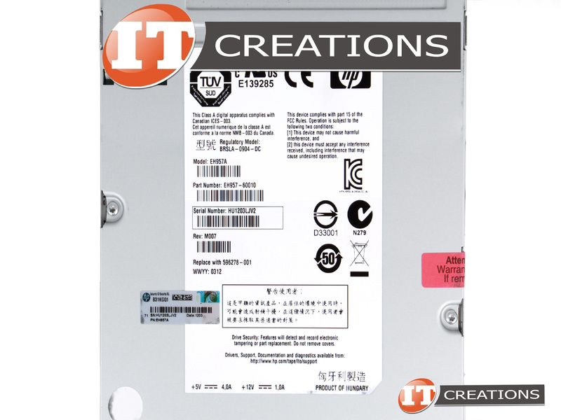 EH957A HP STORAGEWORKS LTO-5 ULTRIUM 3000 SAS TAPE DRIVE - LINEAR TAPE ...