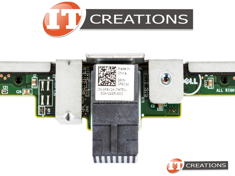 F6Y1K DELL SAS HARD DRIVE BACKPLANE 2.5 INCH SMALL FORM FACTOR SFF 2 ...