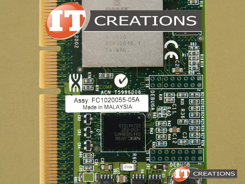 FC1020055-05A EMULEX LP10000DC-E 2GB 64BIT 133MHZ PCI-X DUAL PORT FIBRE ...