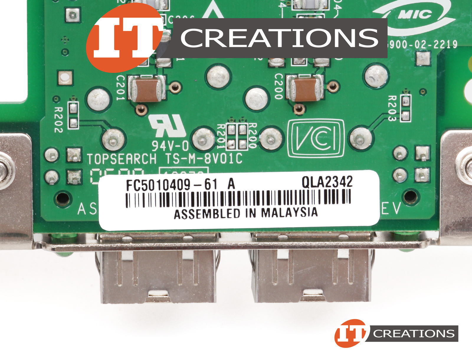 FC5010409-61-HIGH P QLOGIC QLA2340 HBA 2GB/S SINGLE PORT PCI-X FIBRE ...