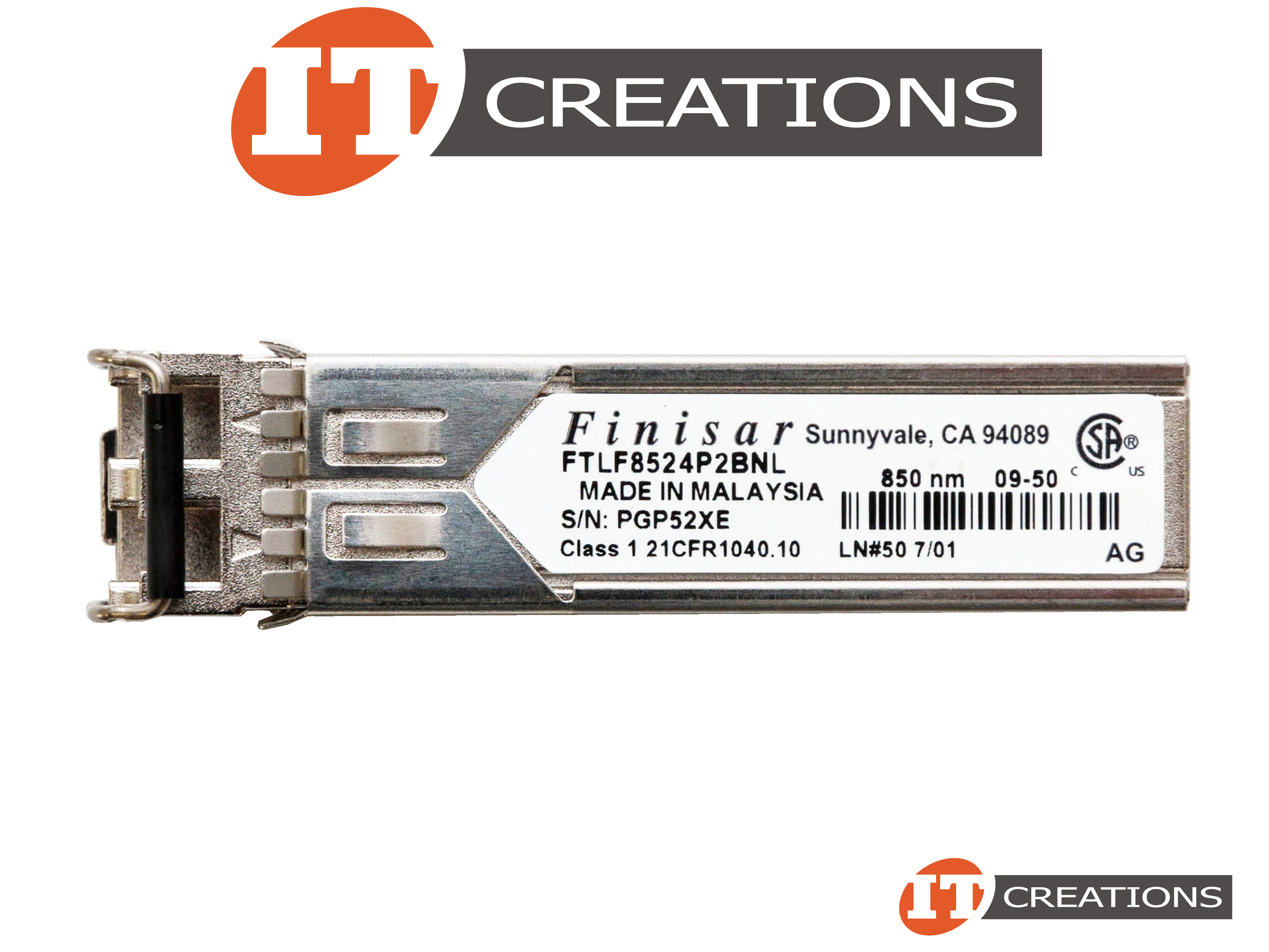 FTLF8524P2BNL FINISAR 4GB/S 850NM VCSEL MMF 150M LC FC SFP TRANSCEIVER ...