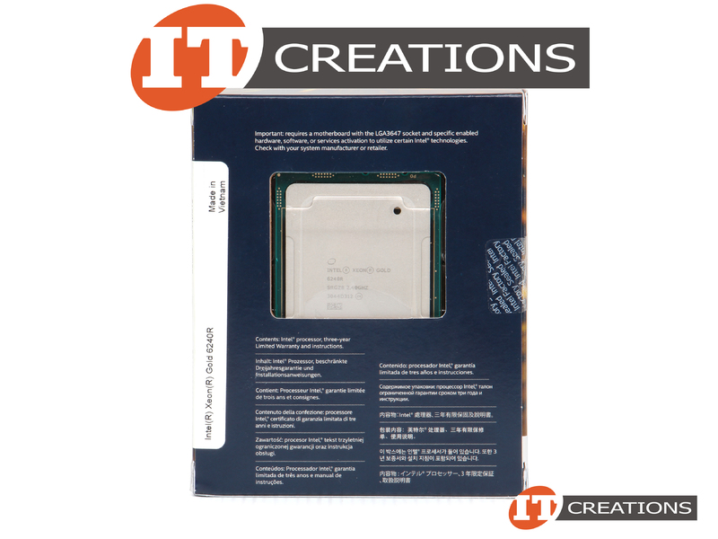 GOLD 6240R-RETAIL - Retail - INTEL XEON GOLD 24 CORE PROCESSOR 6240R 2 ...
