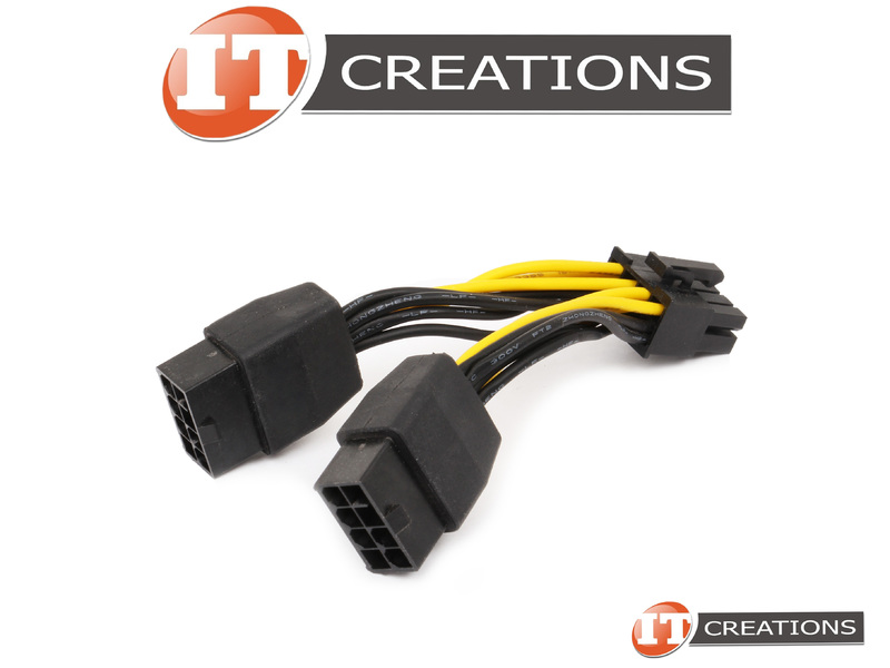 GPU-M 8PIN-DUAL F 8PIN-2IN GRAPHICS CARD Y SPLITTER POWER CABLE 2 INCH ...