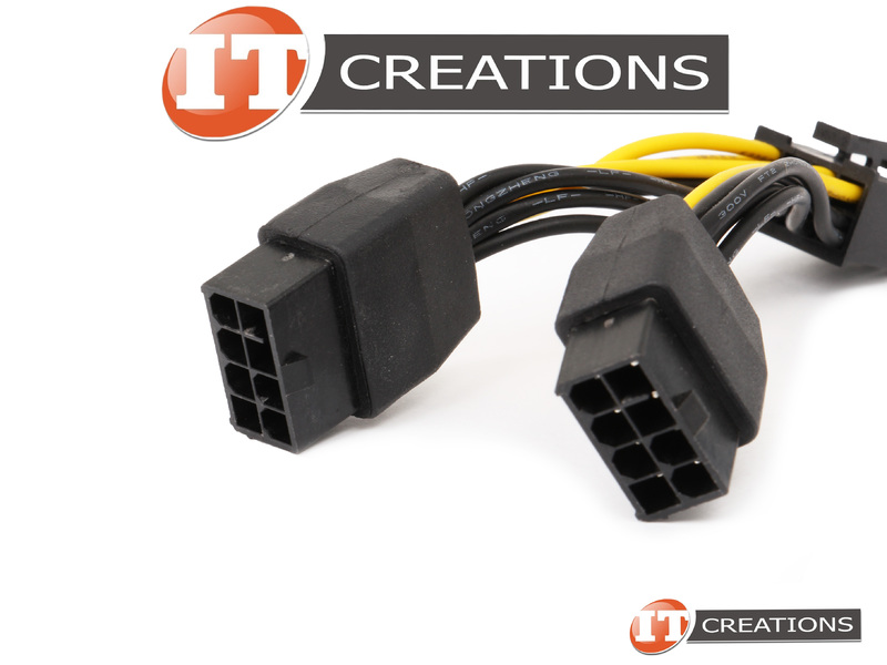 GPU-M 8PIN-DUAL F 8PIN-2IN GRAPHICS CARD Y SPLITTER POWER CABLE 2 INCH ...