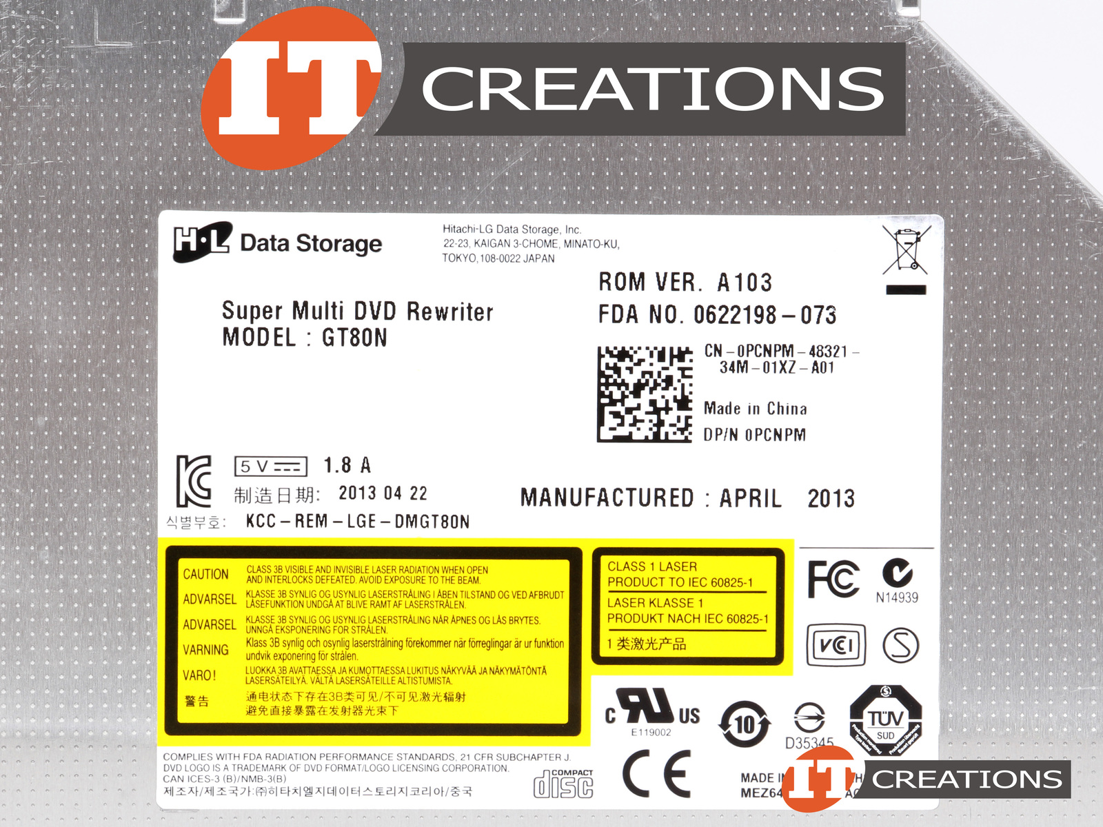 GT80N-DELL DELL OPTICAL DRIVE SATA DVD MULTI RECORDER RW DVD REWRITABLE ...