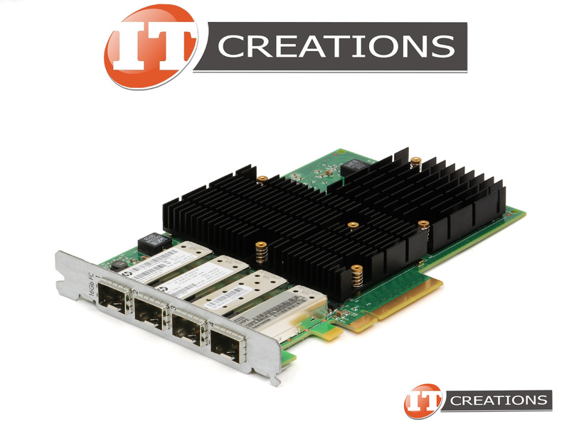 H6Z00A HP / EMULEX LIGHTPULS LPE16004-MX HBA 16GFC QUAD PORT PCI-E 3.0 ...