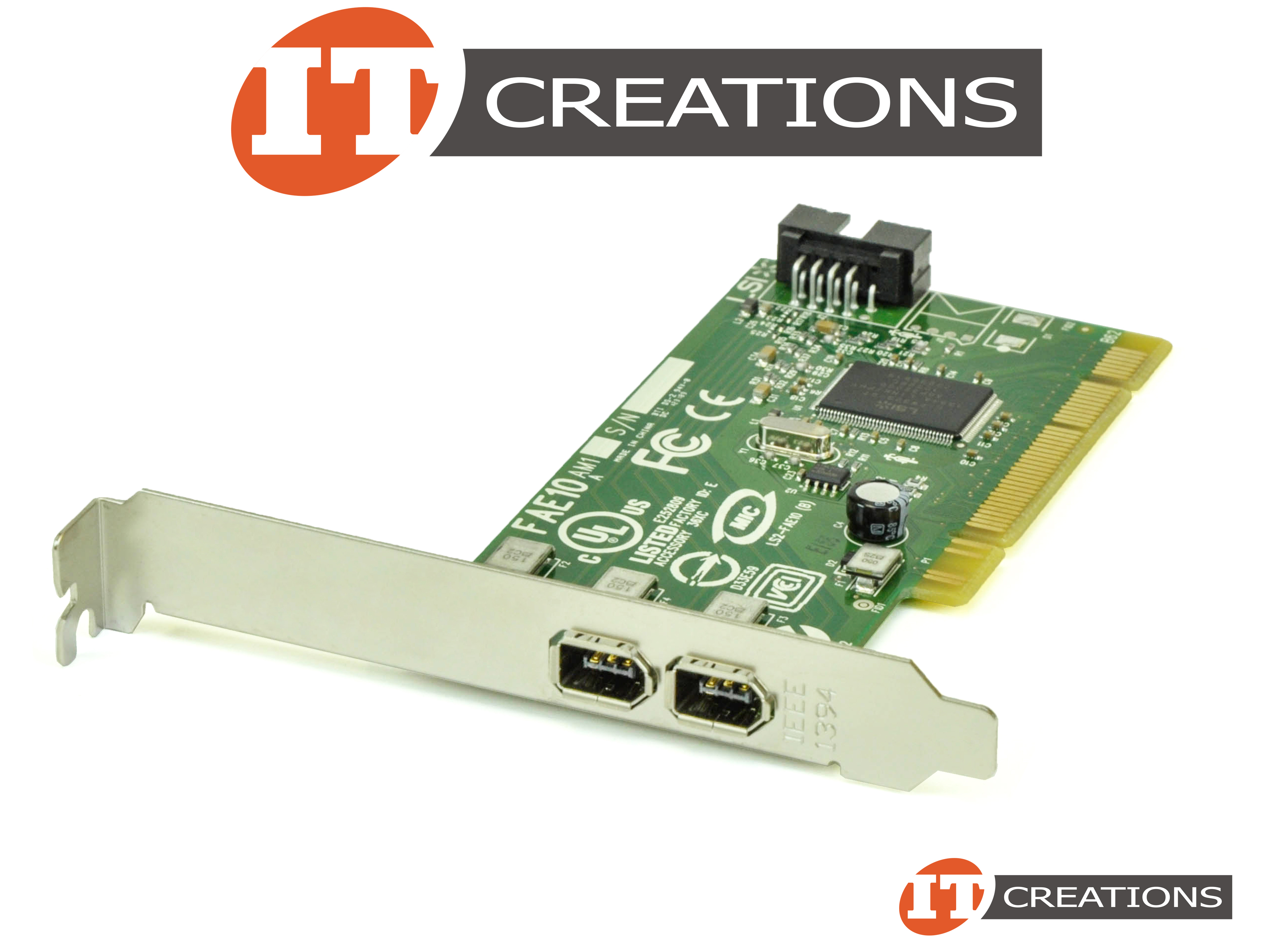 H924H-HIGH P DELL / LSI FW323 PHY / LINK PCI 33MHZ FIREWIRE ( 2 ) DUAL ...